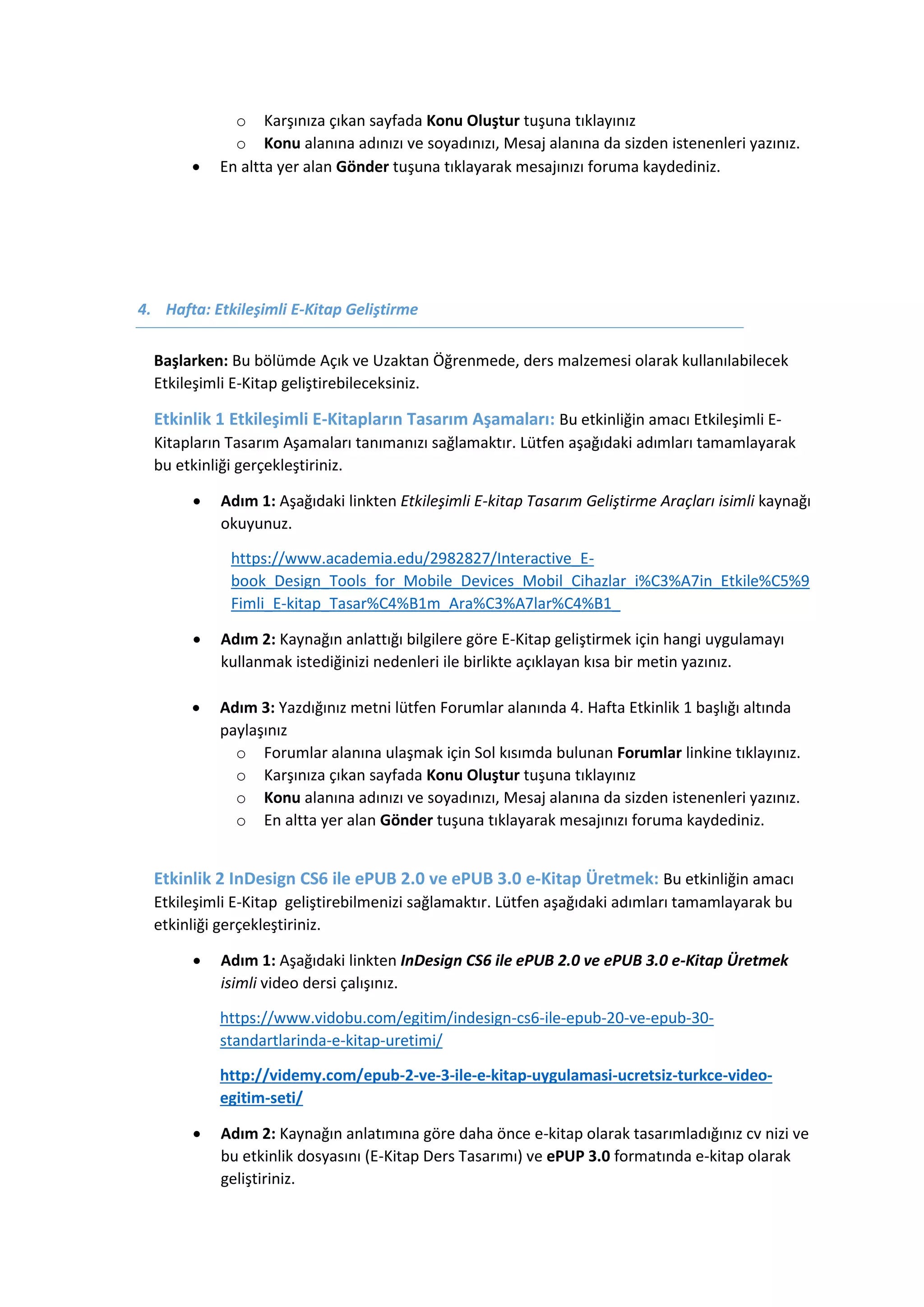 Etkileşimli e kitap ders tasarımı | PDF