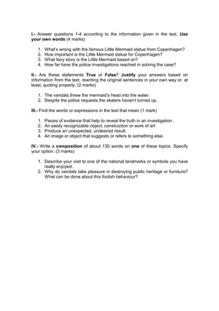 Few Clues In Little Mermaid Whodunnit | PDF