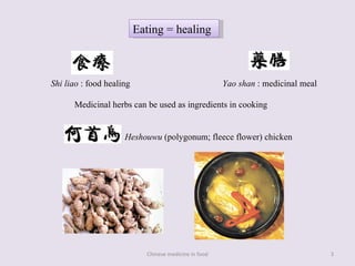 Traditional Chinese Medicine in Food | PPT