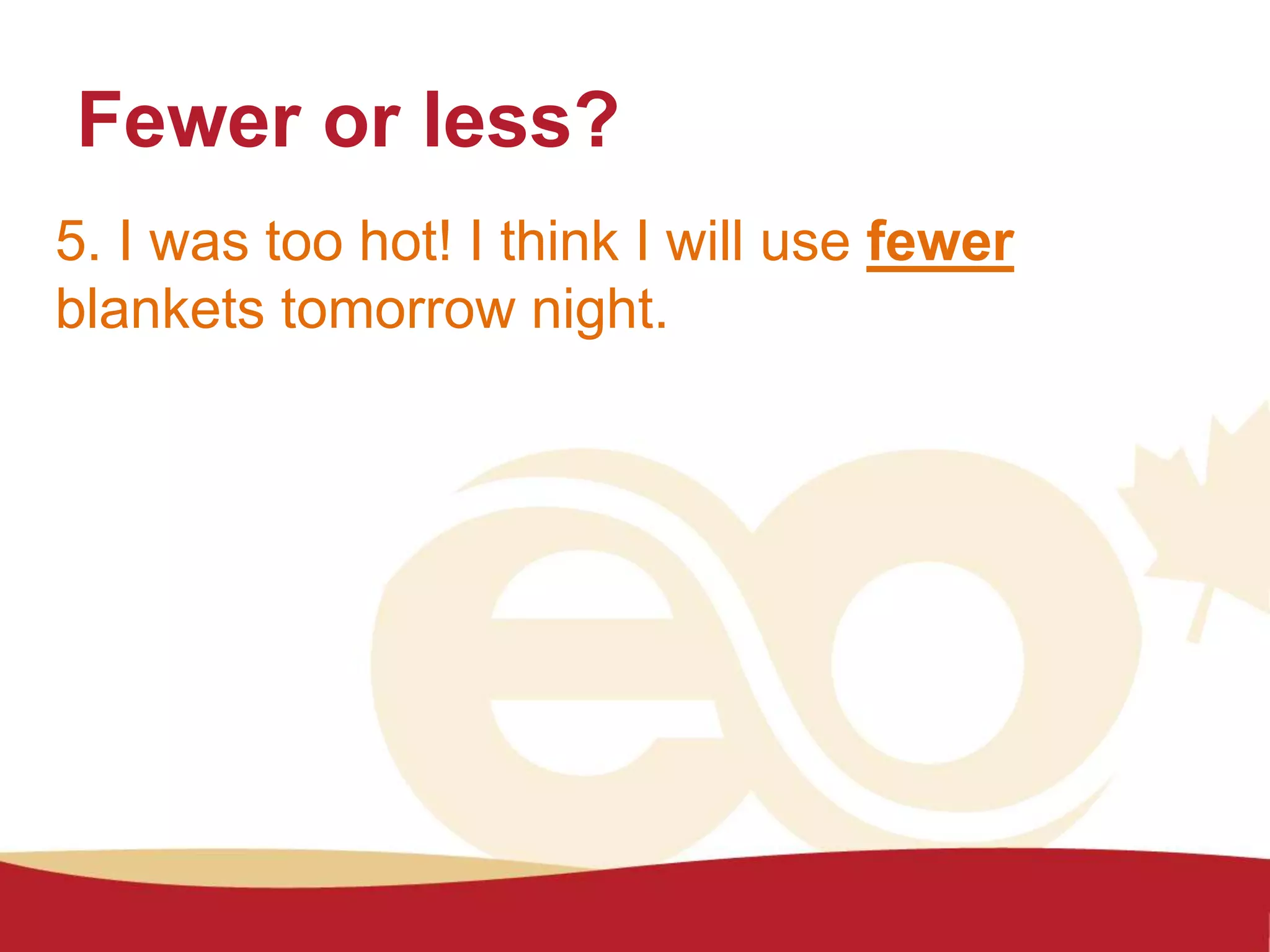 Fewer or less | PPTX