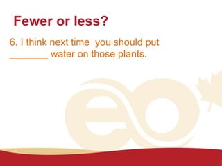 Fewer or less | PPTX