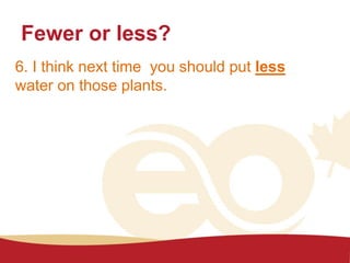 Fewer or less | PPTX