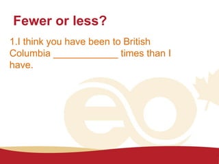 Fewer or less | PPTX