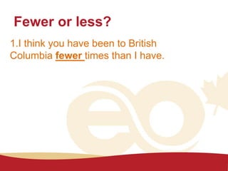 Fewer or less | PPTX