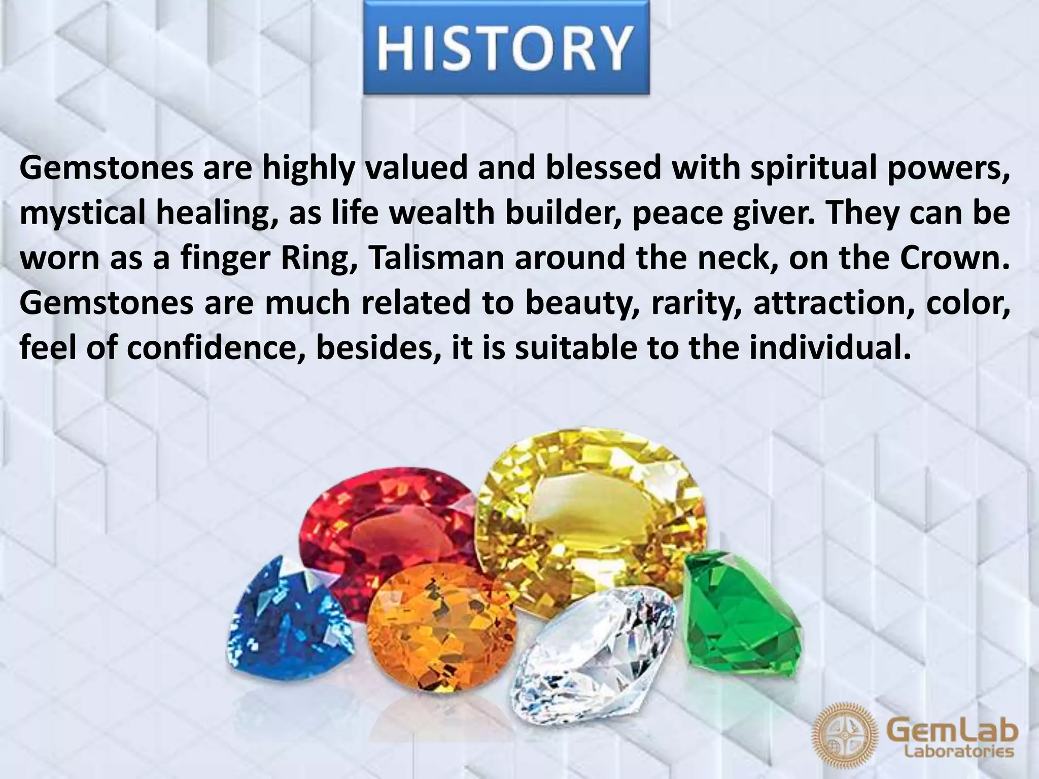 Few Famous Gemstones That Shaped The Course Of History | PPT