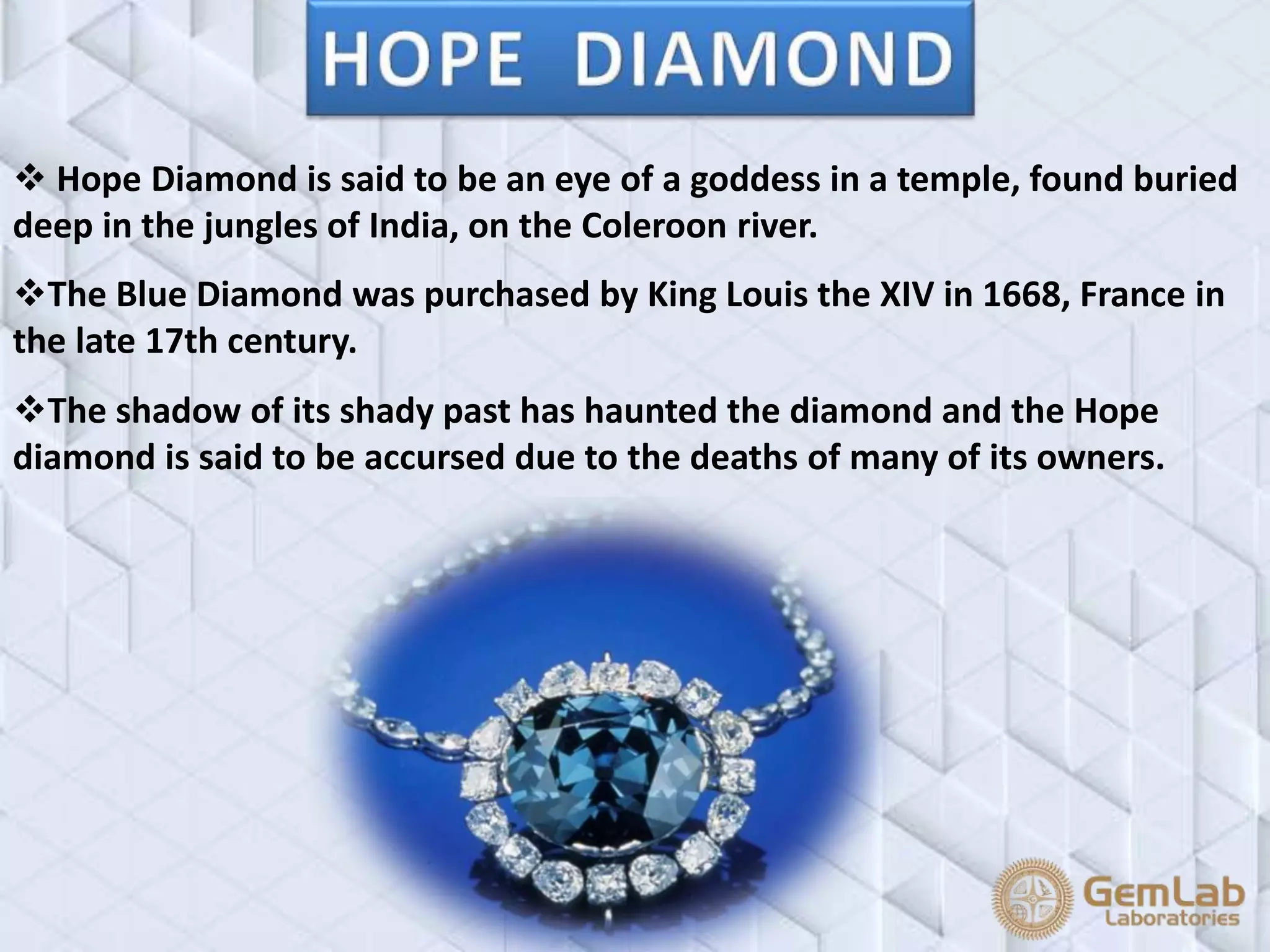 Few Famous Gemstones That Shaped The Course Of History | PPT