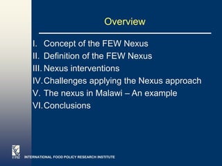 Food-Energy-Water Nexus Introduction | PPTX