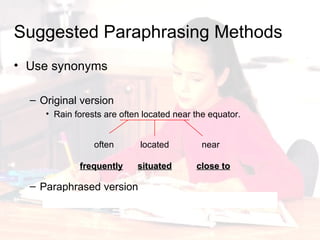 Paraphrasing Skill | PPT | Education