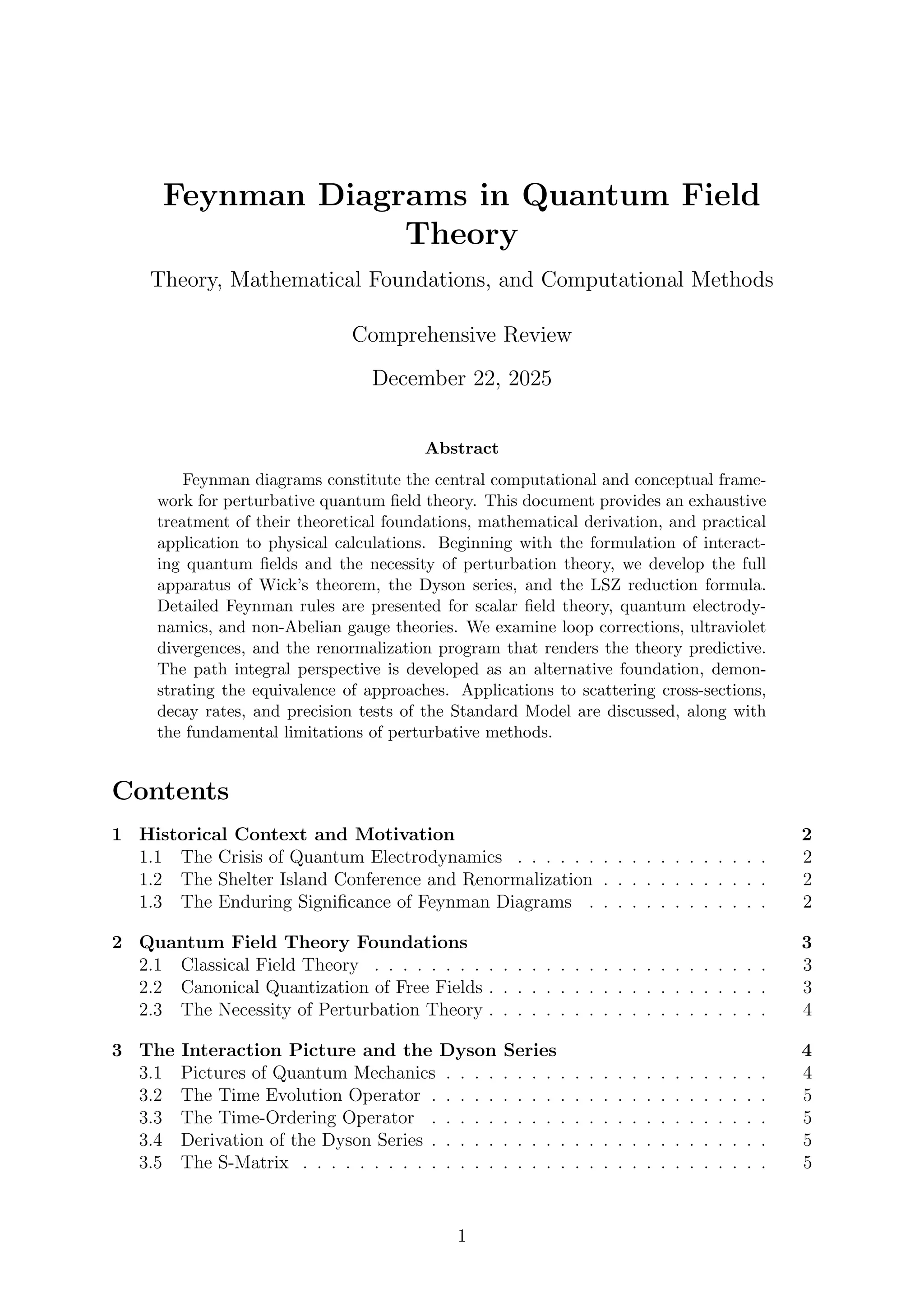 Feynman Diagrams: Theory and Applications | PDF
