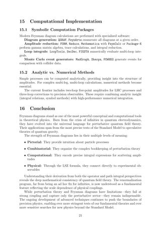 Feynman Diagrams: Theory and Applications | PDF