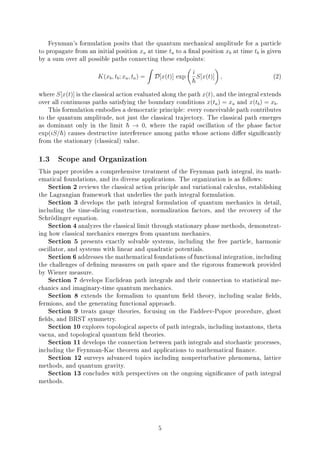 Feynman Path Integral; Theory and Applications | PDF