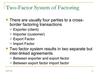 Factoring & Forfaiting | PPT