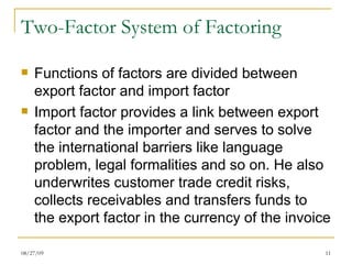 Factoring & Forfaiting | PPT