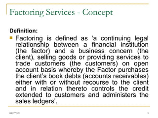 Factoring & Forfaiting | PPT