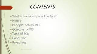 brain computing interfaces | PPTX