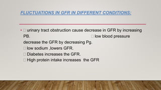GFR determinants | PPTX | Heart and Cardiovascular Diseases | Diseases and Conditions