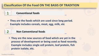 Classification of the Foods | PPTX