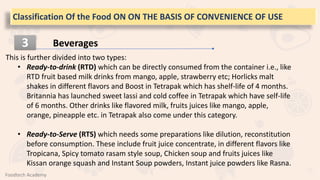 Classification of the Foods | PPTX