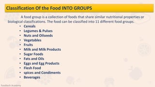 Classification of the Foods | PPTX