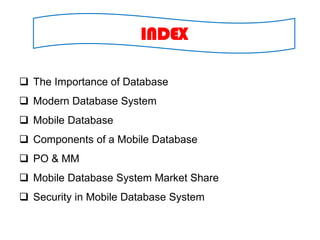 P01 | Security in Mobile Database System | Anurag Gupta | BCA | PPT
