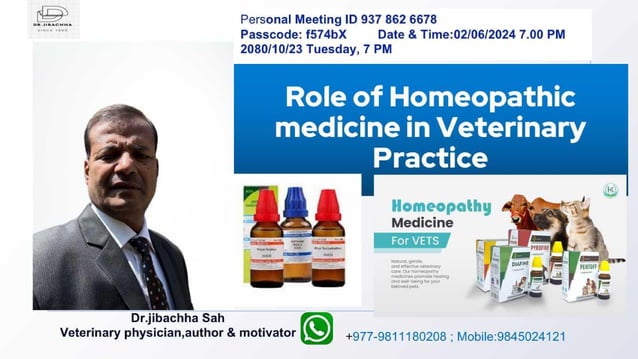 Role of homeopathy medicine in veterinary practice | PPT