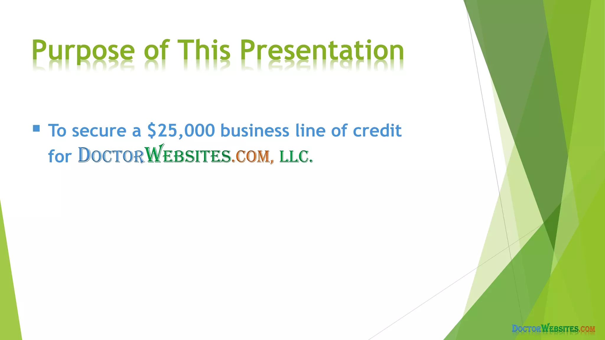 PowerPoint Example--Business Line of Credit Inquiry | PPT