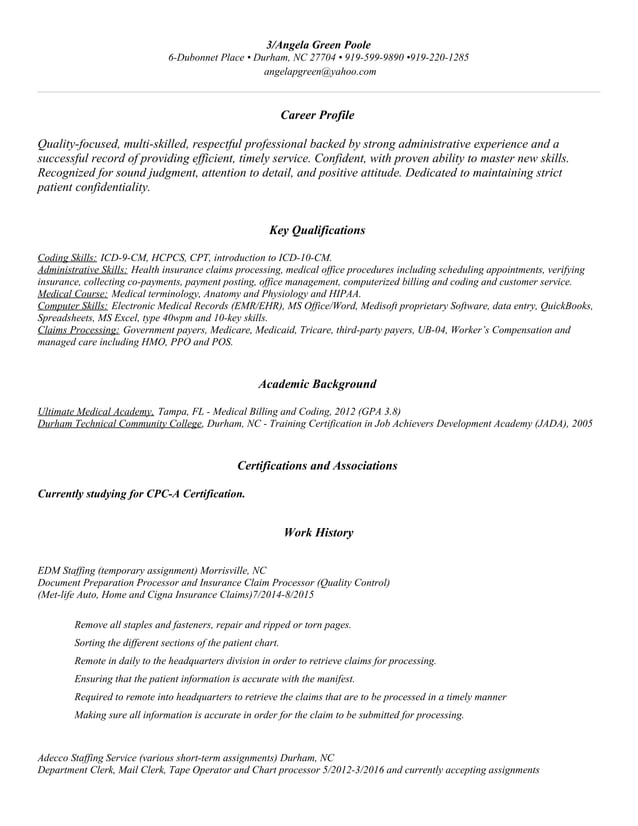 Angela updated Resume 2016 (NeNe)AGP (2) | DOC