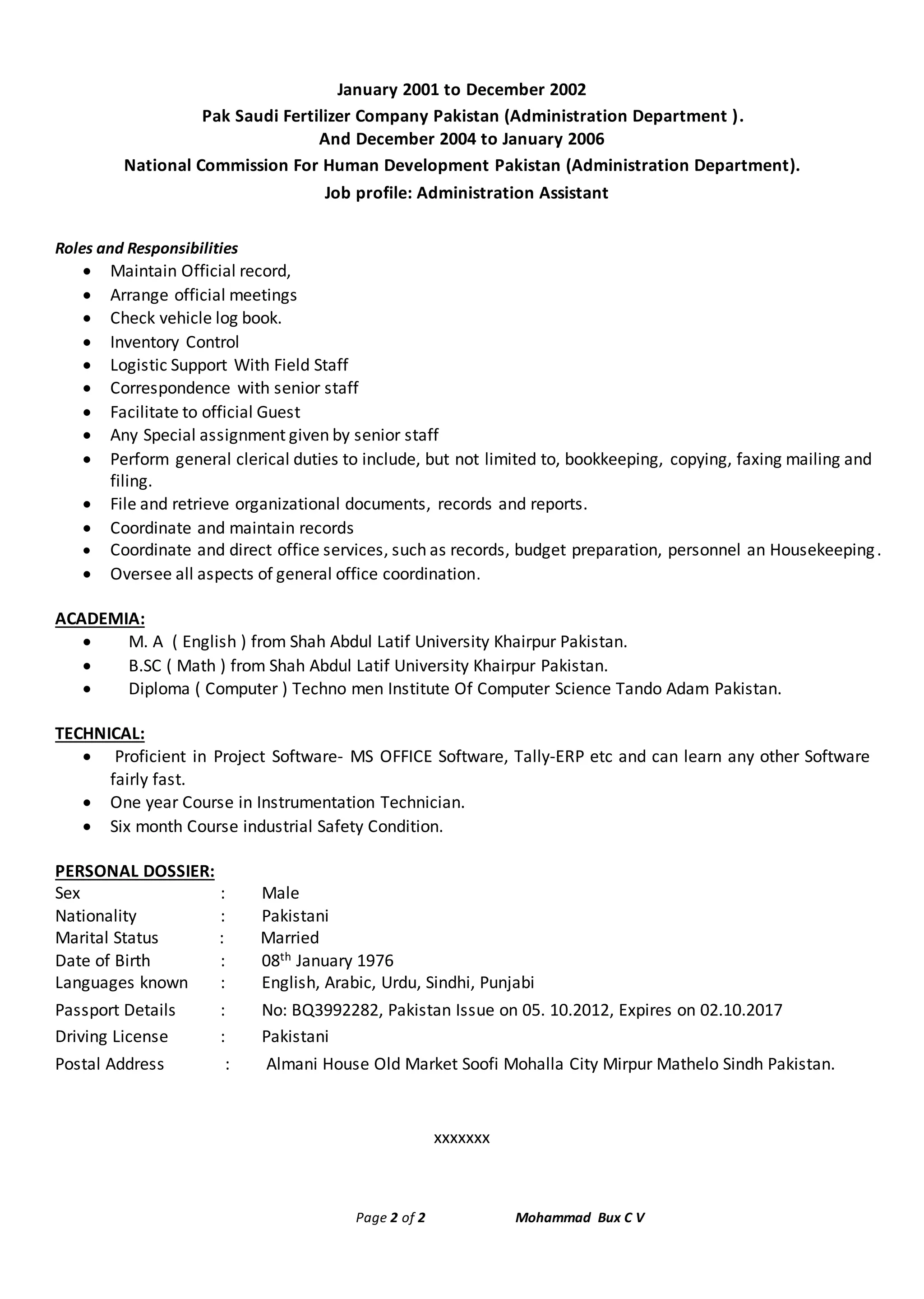 CV MB ALMANI(1) | PDF