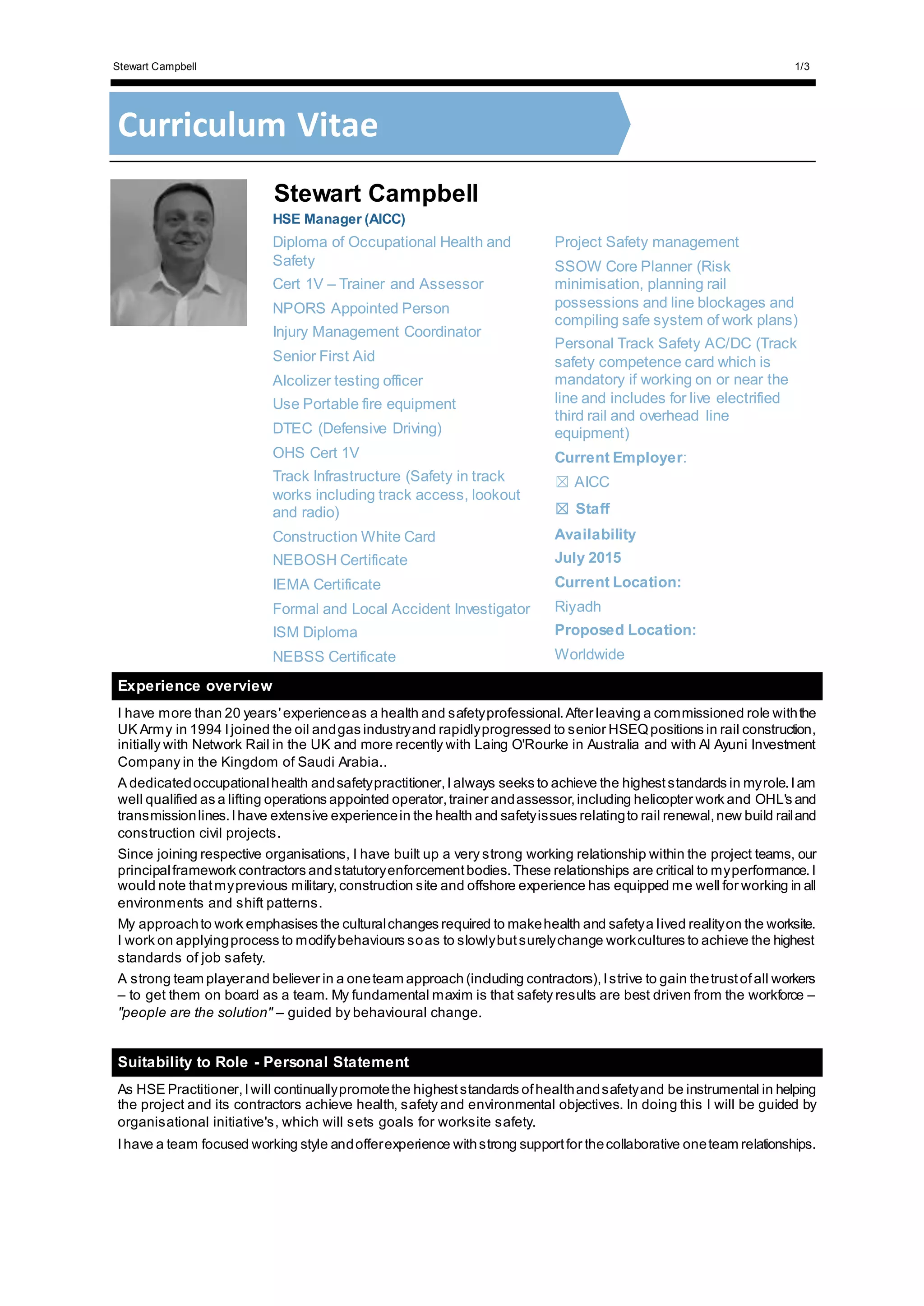 CV Stewart Campbell | DOCX