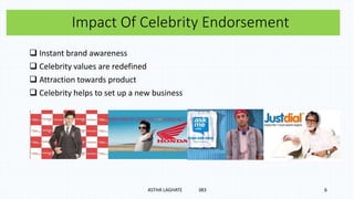 Celebrity Endorsement | PPTX