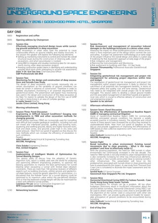 SG-EN169 Underground Space Engineering 2016 | PDF