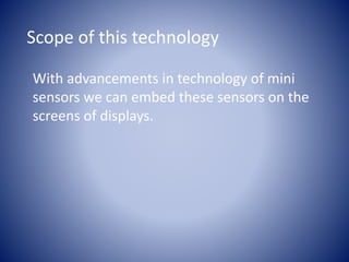 Finger gesture controlled LCD display using IR sensors | PPT
