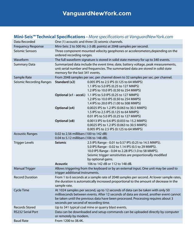 Vanguard-Equipment-Brochure | PDF
