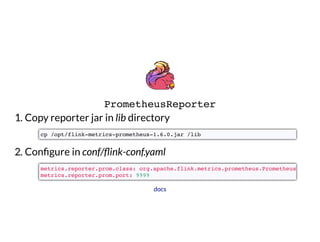 Monitoring Flink with Prometheus | PDF