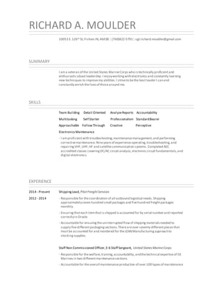 Richard Moulder Resume | DOCX