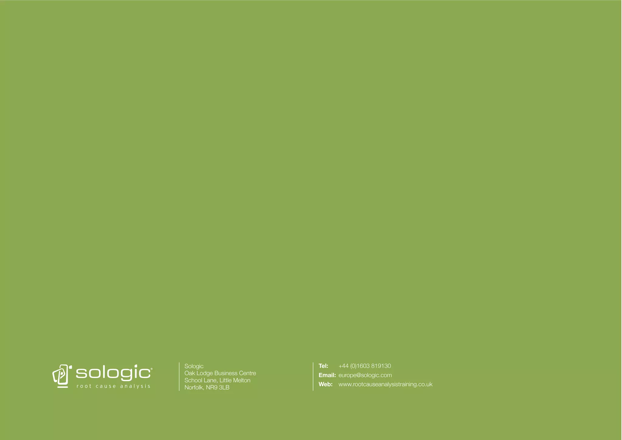 Sologic Brochure English | PDF