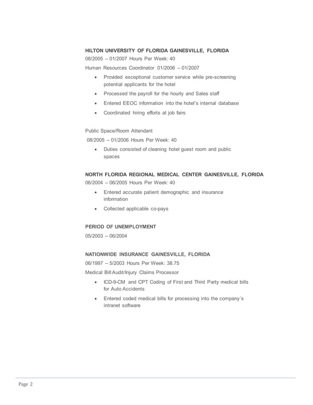 Generic Resume August 2016 | PDF