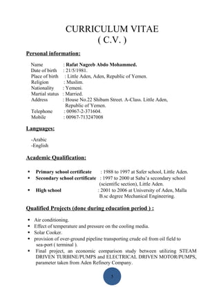 RAFAT CV | DOC