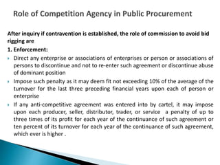Presentation on public procurement and competition concern11 | PPTX