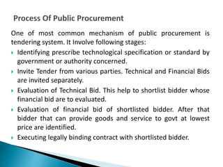 Presentation on public procurement and competition concern11 | PPTX