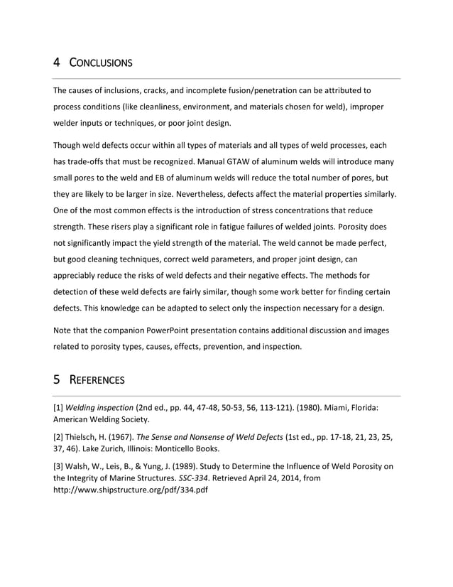 Weld Defects and Material Properties - Paper | PDF