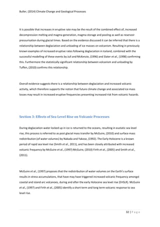 Buller (2014) The Impacts of Climate Change on Geological Processes | PDF