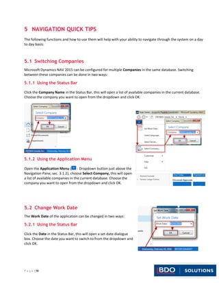 NAV 101 - Intro to Dynamics NAV 2015 | PDF