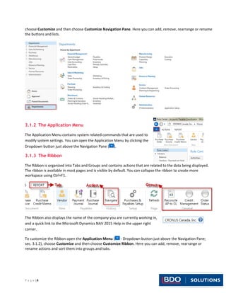 NAV 101 - Intro to Dynamics NAV 2015 | PDF