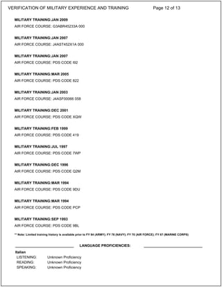 Aircraft Experience | PDF