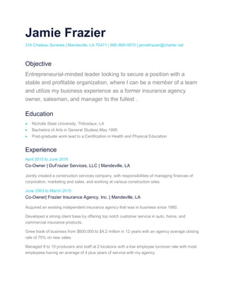 Jamie Resume (1) | PDF