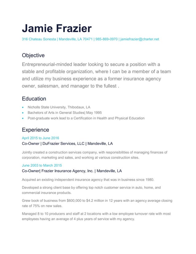 Jamie Resume (1) | PDF
