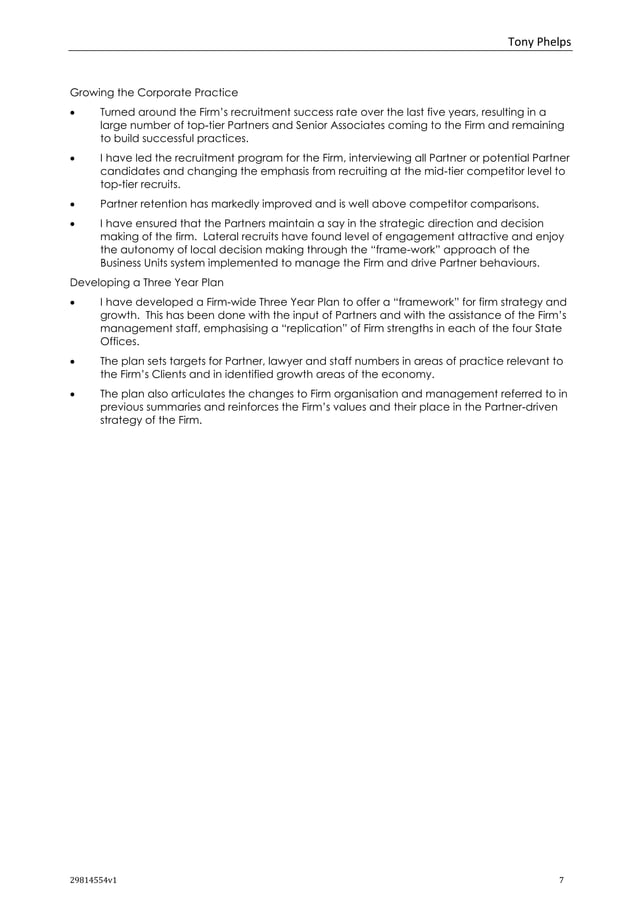 Tony Phelps CV | PDF