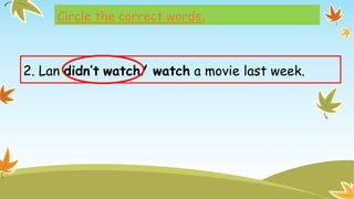 Review past simple ppt | PPTX