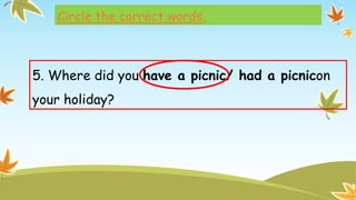 Review past simple ppt | PPTX